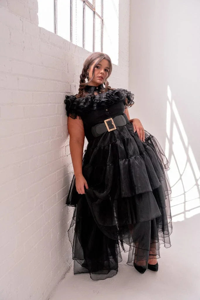 Wednesday Addams Costume Adult Wednesday Addams Halloween Dress - Gothc ...